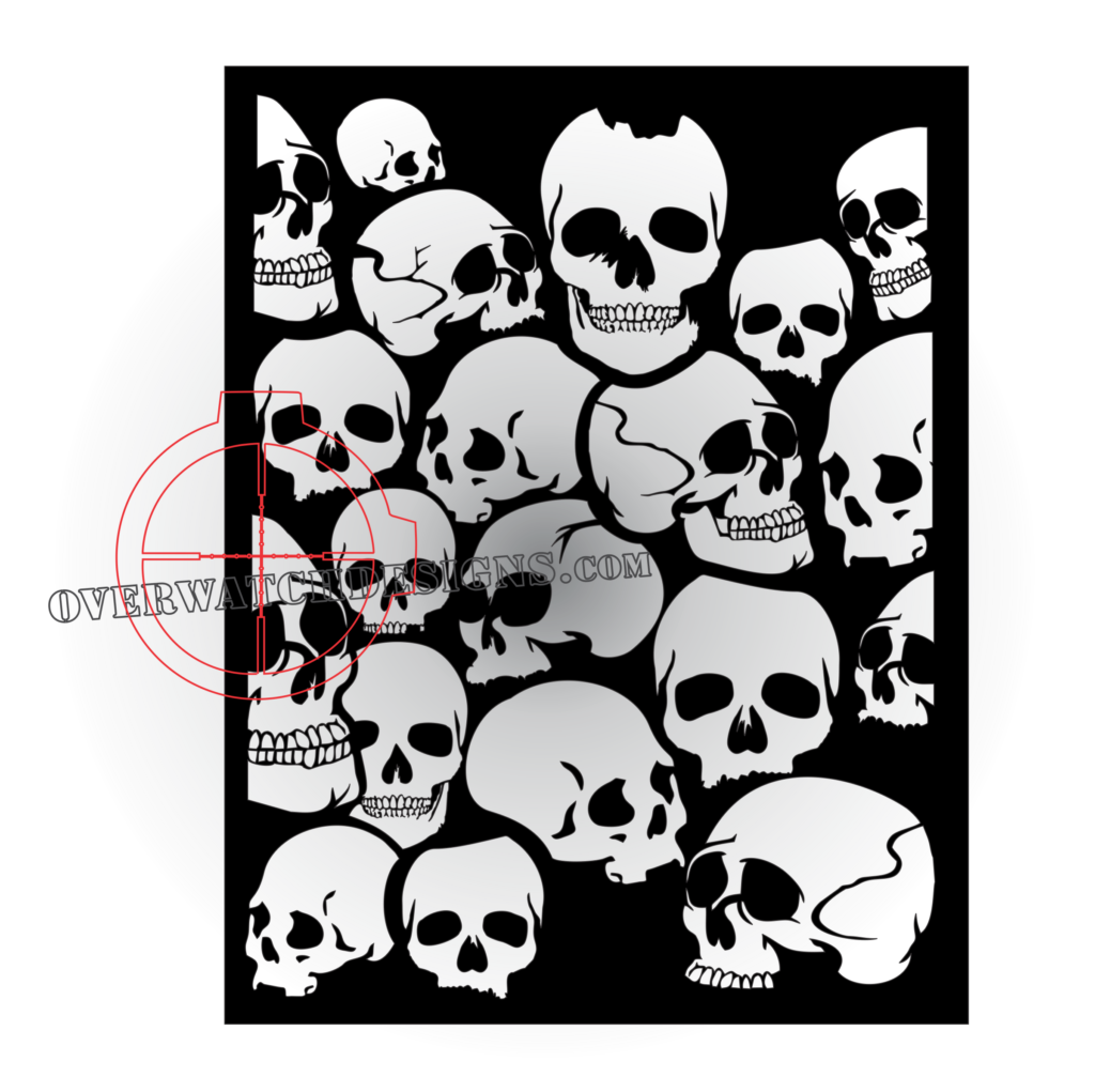 Skull Stencil - Overwatch Designs