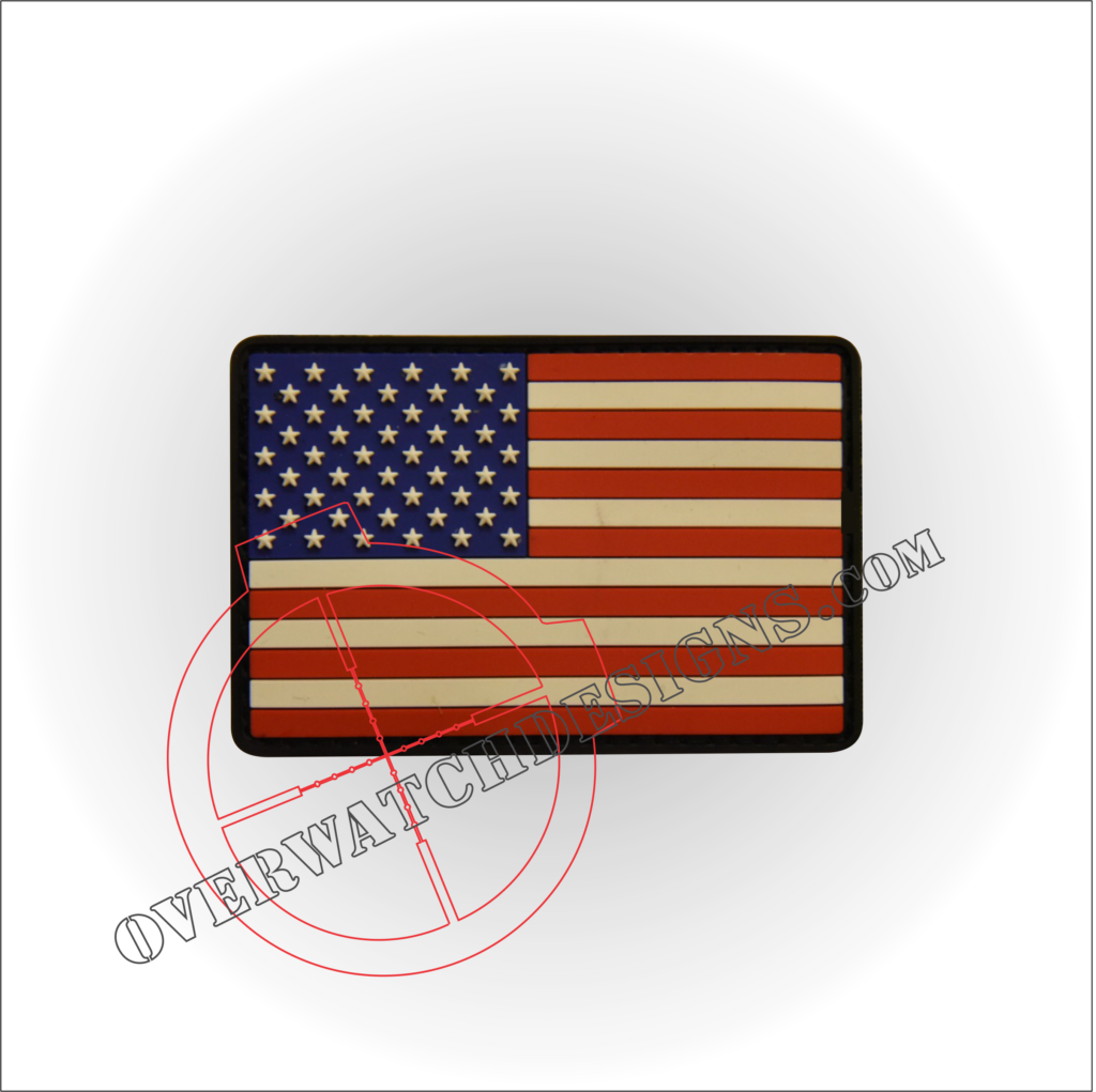 American Flag Pvc Patch Overwatch Designs 6418