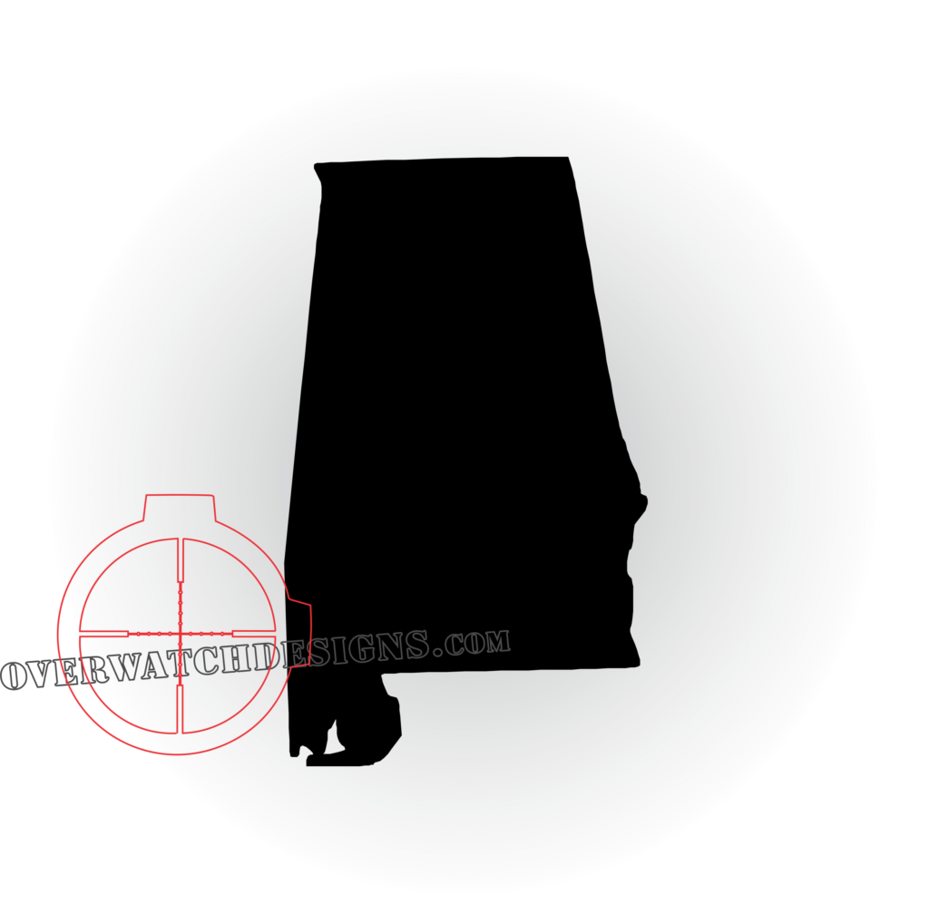 Alabama State Outline - Overwatch Designs