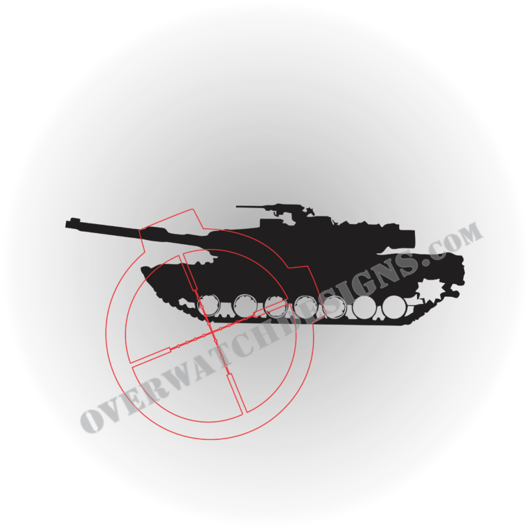 M1 Abrams Tank Decal - Overwatch Designs