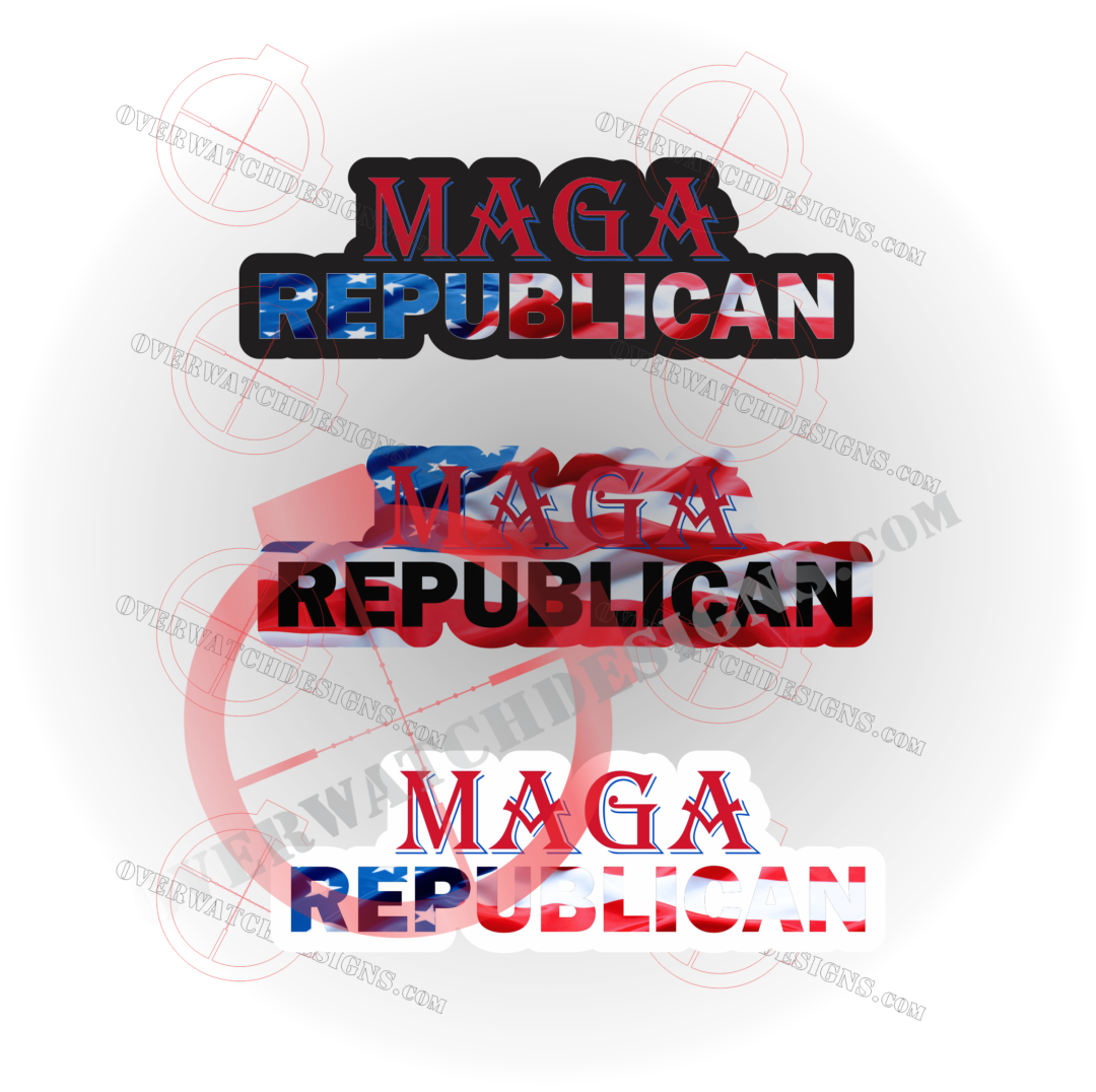 MAGA Republican Sticker - Overwatch Designs